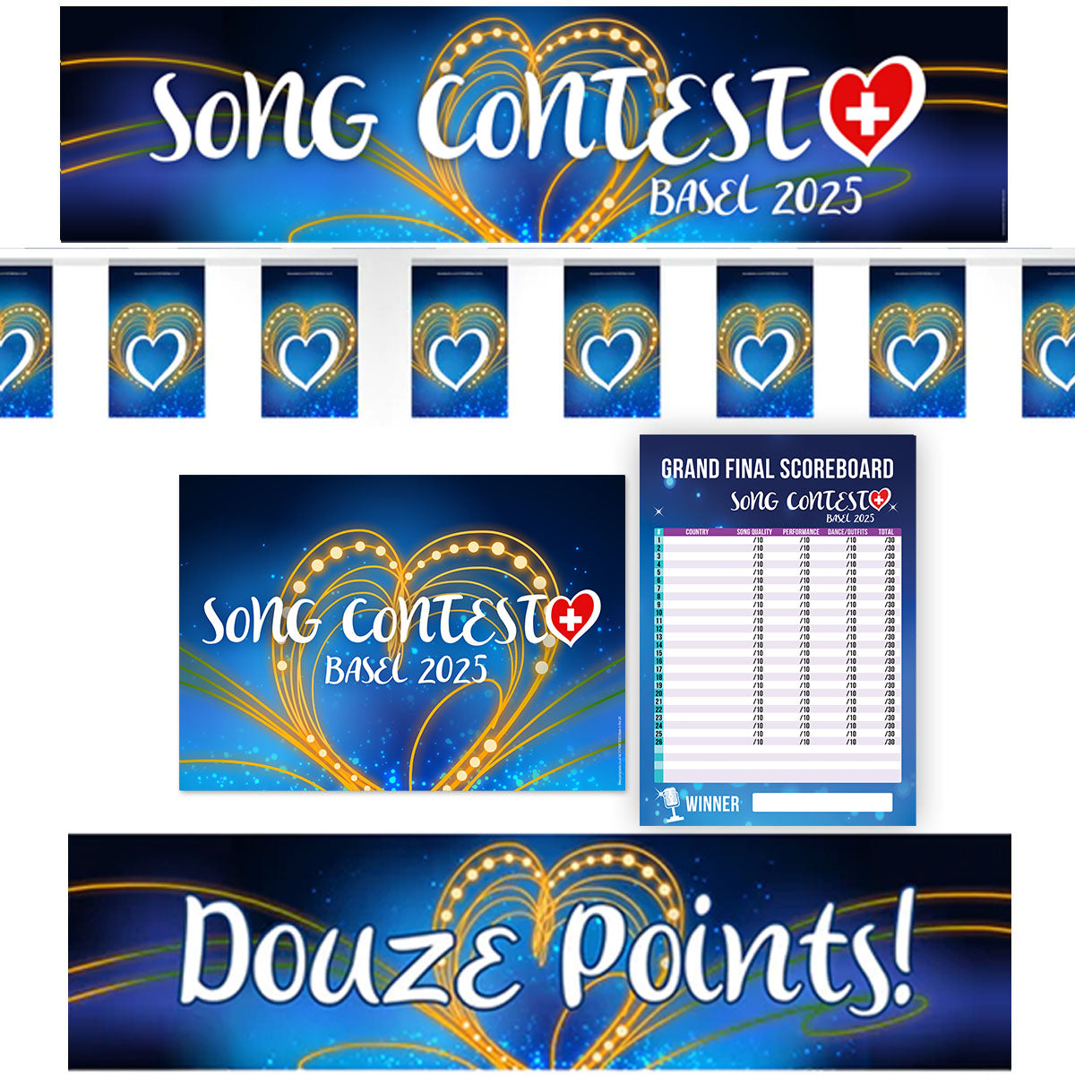 Song Contest Paper Decoration Pack | Party Packs
