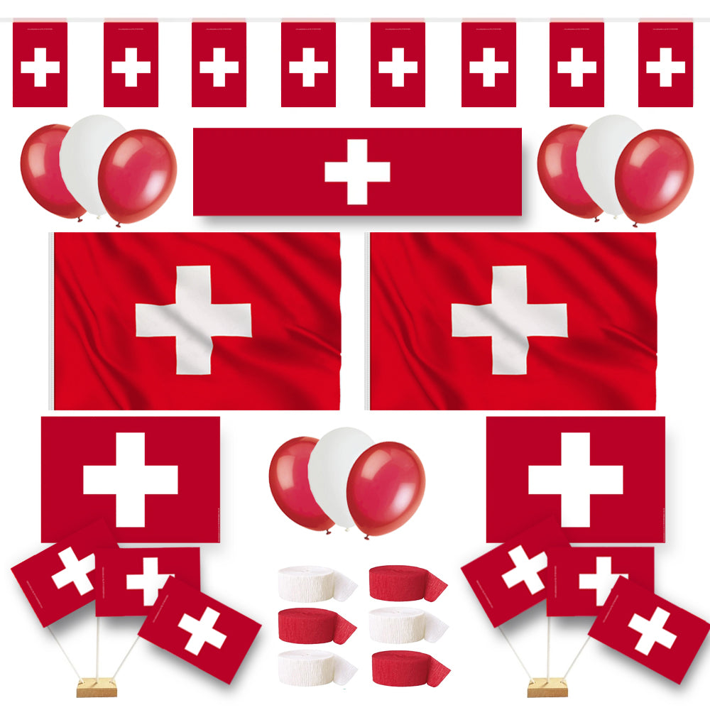 Switzerland Flag Decoration Pack | Party Packs