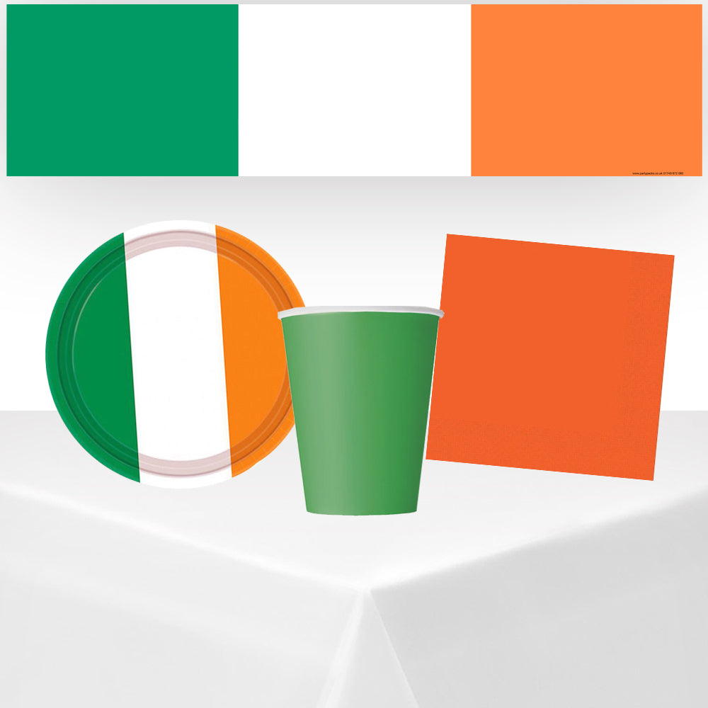 Irish Tableware Pack for 8 with Free Banner | St Patrick's Day – Party ...