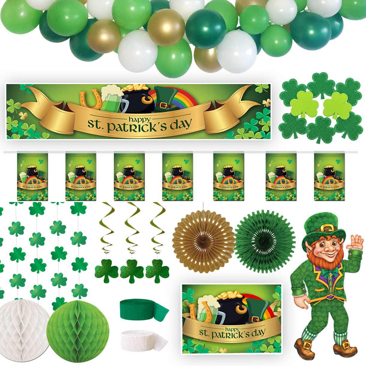 St Patrick's Day Tableware & Decorations UK | Party Packs