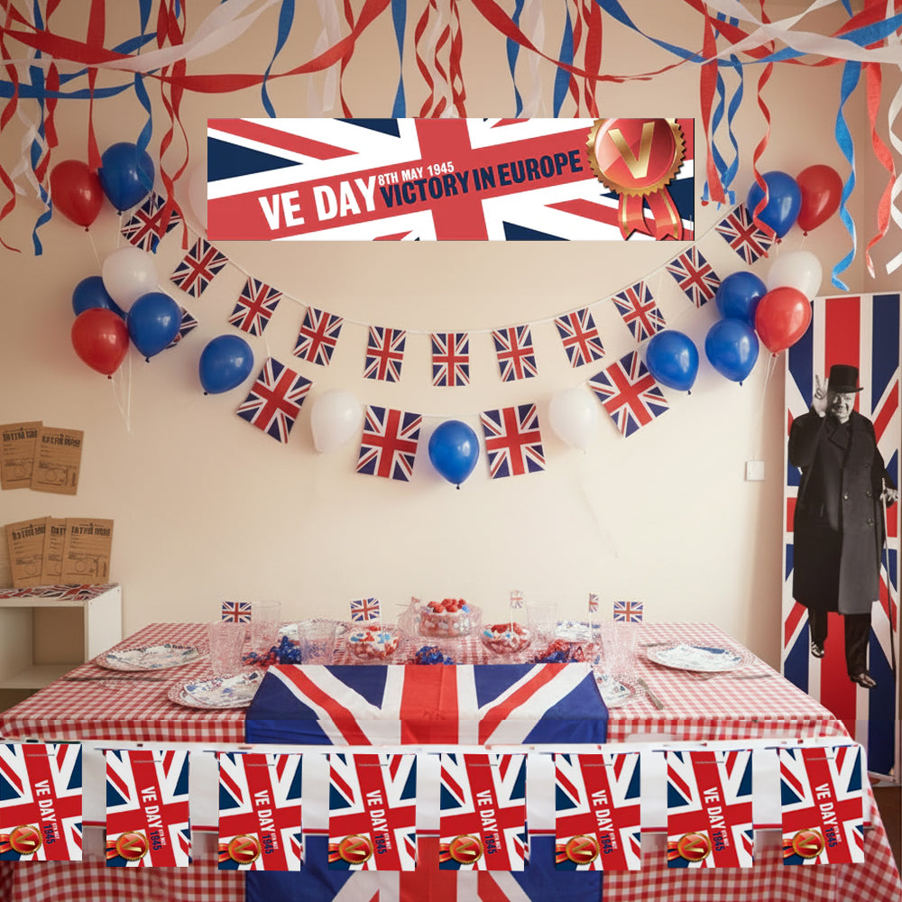 VE Day - 8th May Themed Party Supplies l Party Packs