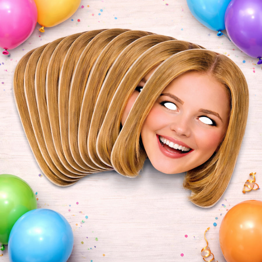 Personalised Card Masks - Pack of 10 | Party Packs