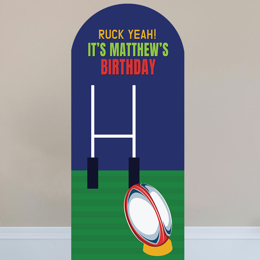 Personalised Rugby Sailboard Stand-Up 185cm | Rugby Party Decorations ...