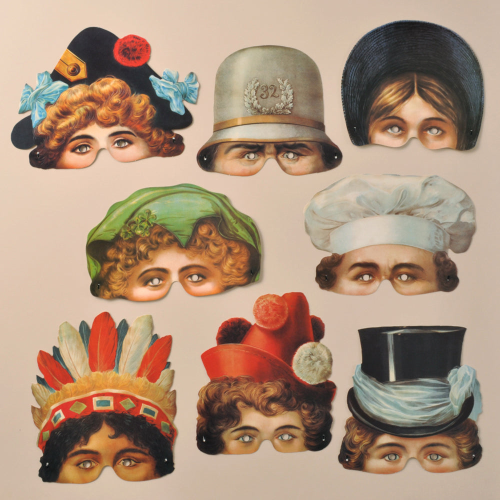 Victorian Card Masks - Pack of 8 – Party Packs