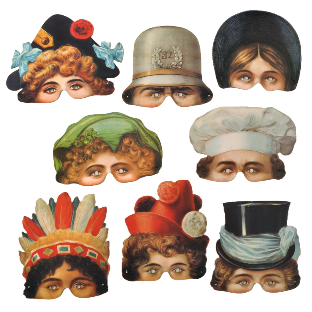 Victorian Card Masks - Pack of 8 – Party Packs