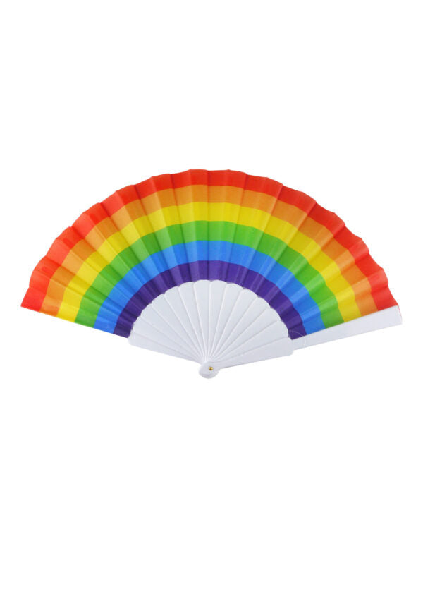 Rainbow Folding Fan - 23cm – Party Packs
