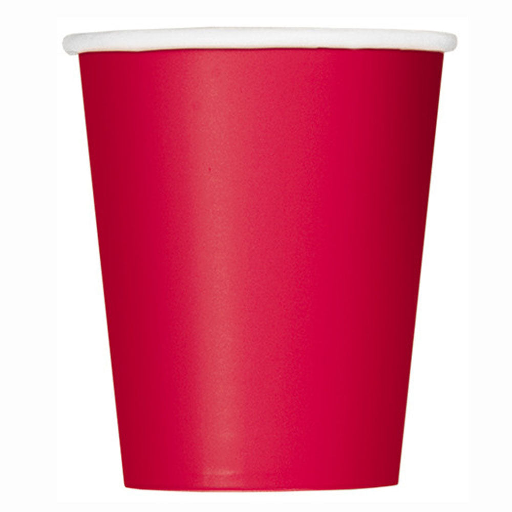 Red Paper Cups - 266ml - Each – Party Packs