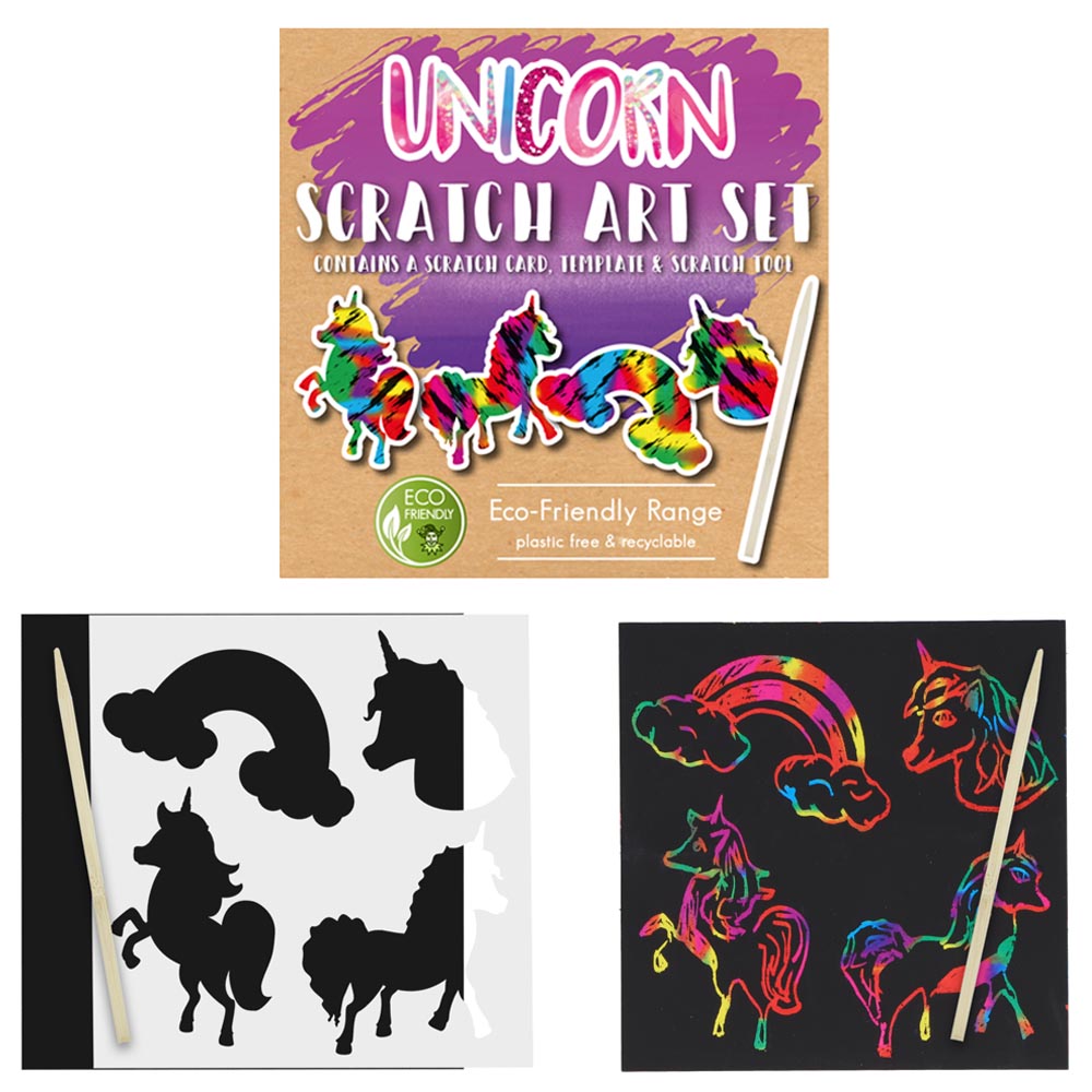 Unicorn Mini Scratch Art - Plastic Free – Party Packs