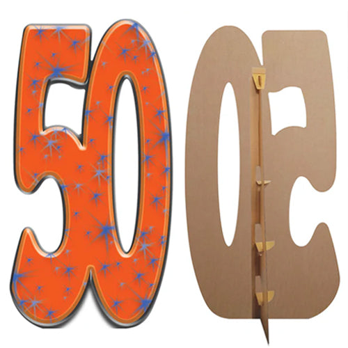 Number 50 Cardboard Cutout - 1.81m – Party Packs