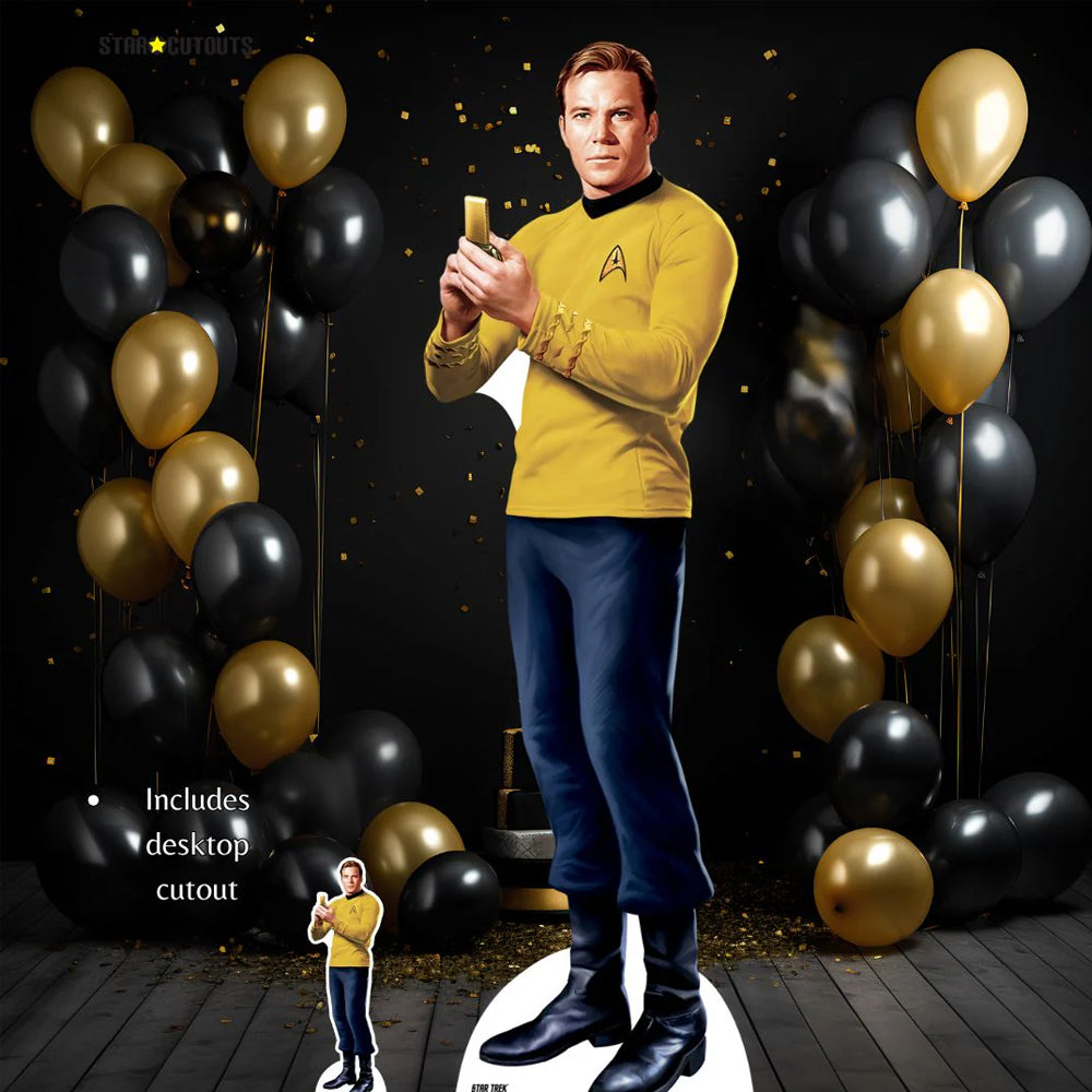 Captain Kirk Star Trek Lifesize Cardboard Cutout | Party Packs