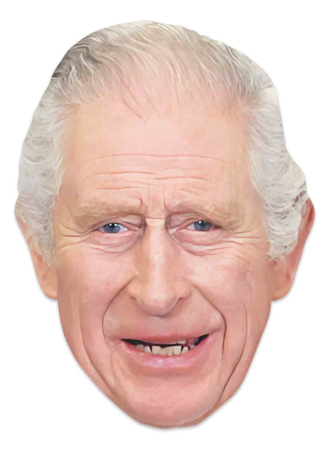 King Charles Card Mask - Royal Party Supplies | Party Packs