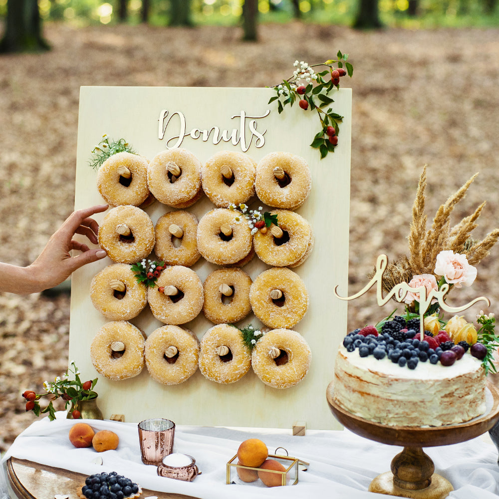 Wooden Doughnut Wall 55cm | Donut Display Stand | Party Packs
