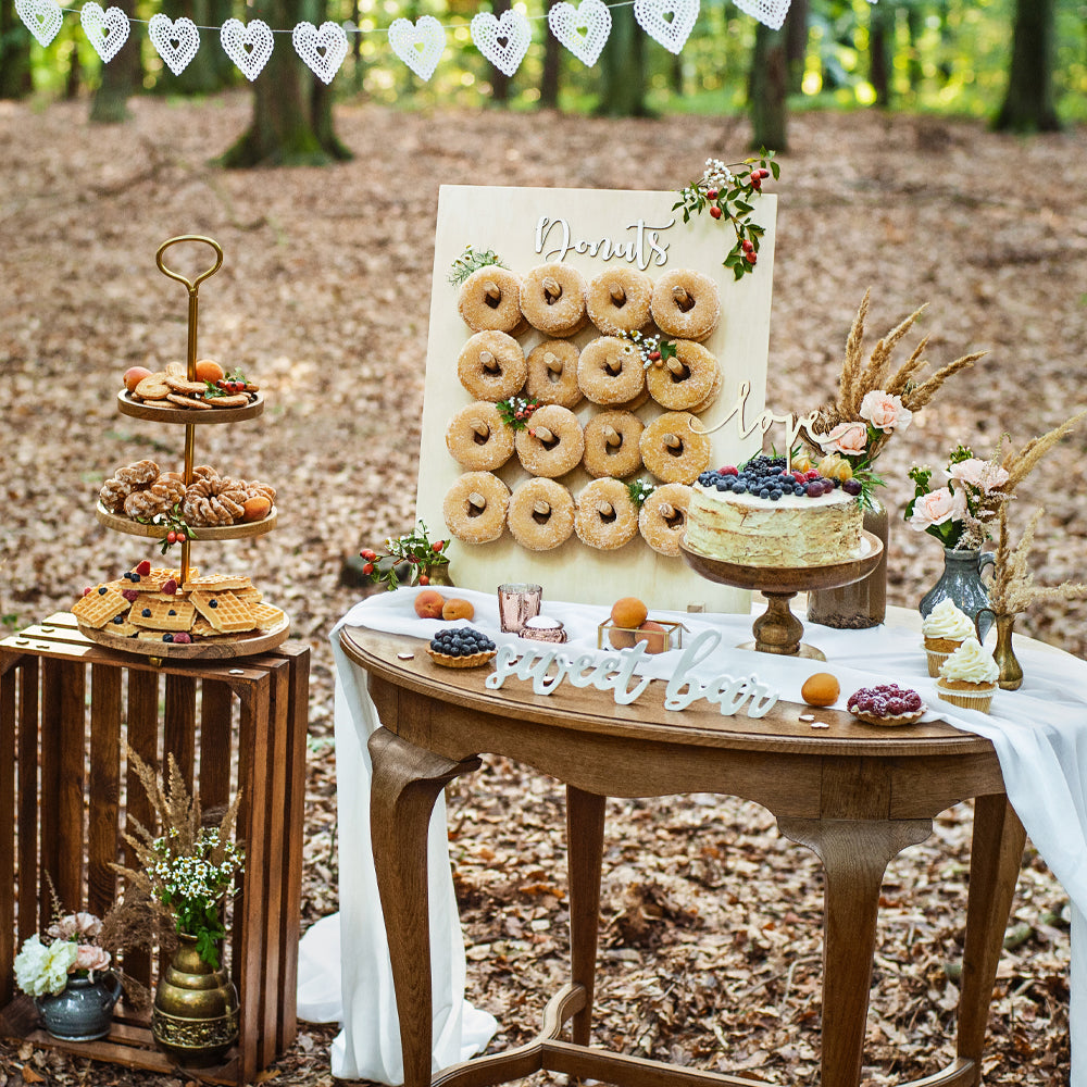 Wooden Doughnut Wall 55cm | Donut Display Stand | Party Packs