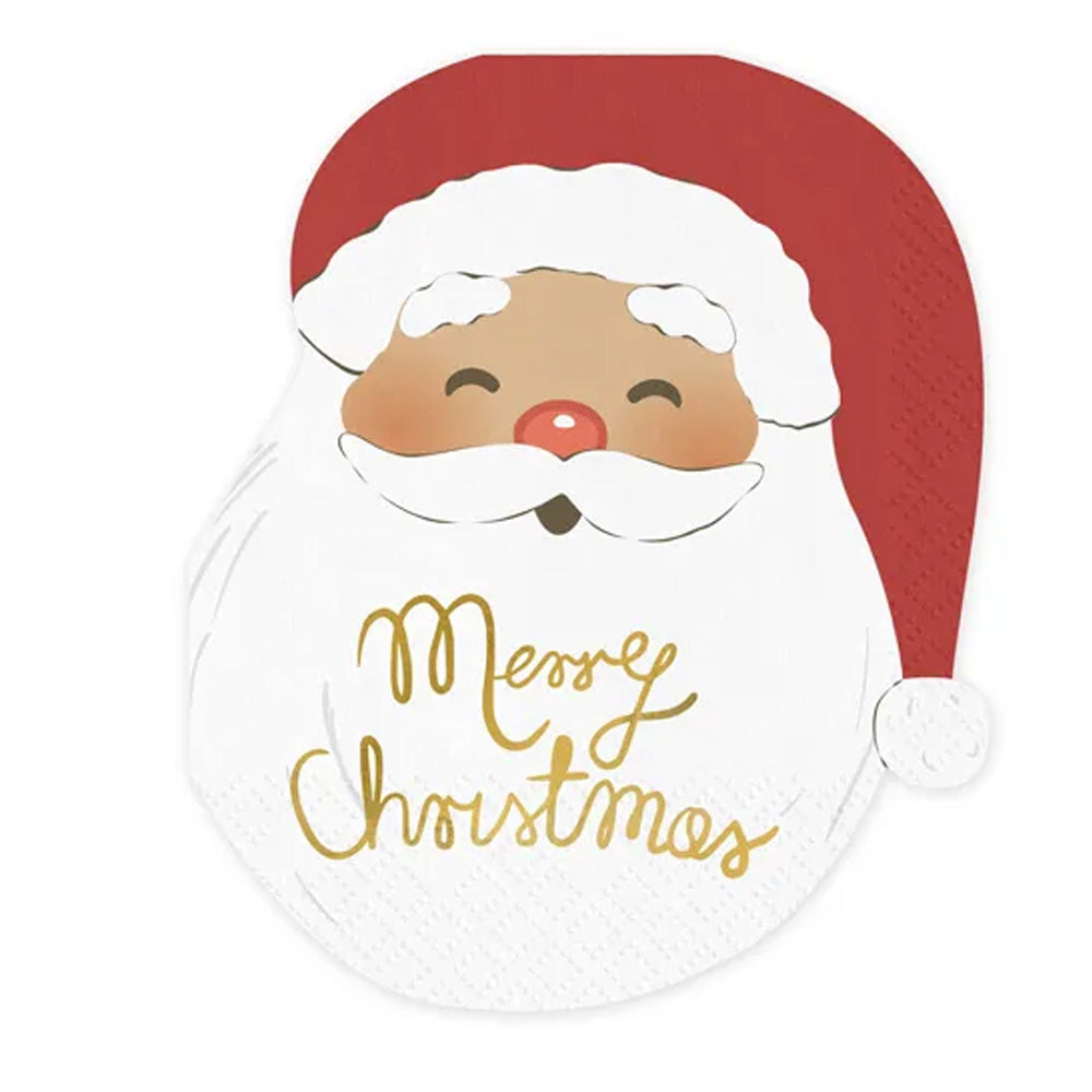 Santa Face Napkins - Pack of 16 | Party Packs