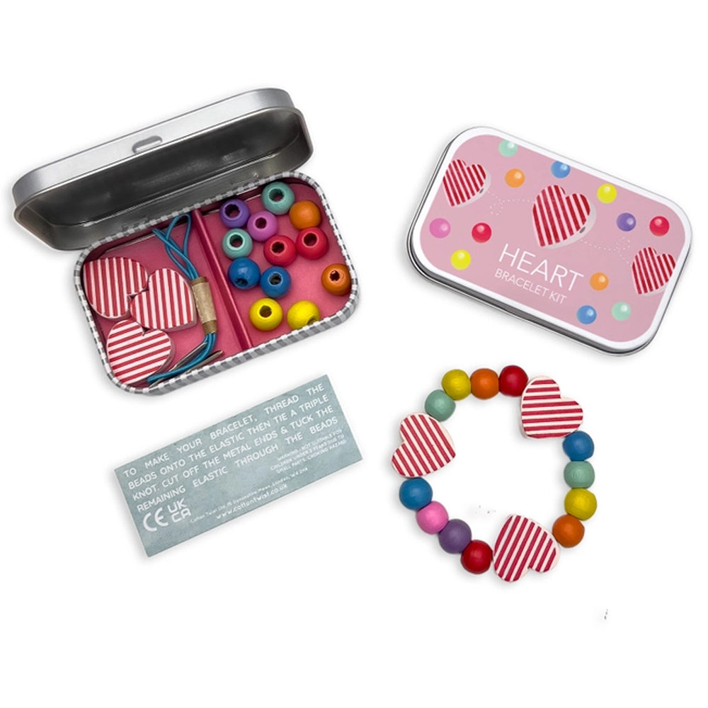 Make Your Own Heart Bracelet Gift Kit Tin - Plastic Free | Party Packs