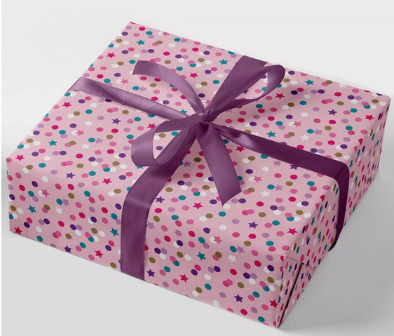 White & Pink Floral Wrapping Paper - Gift Wrapping | Party Packs