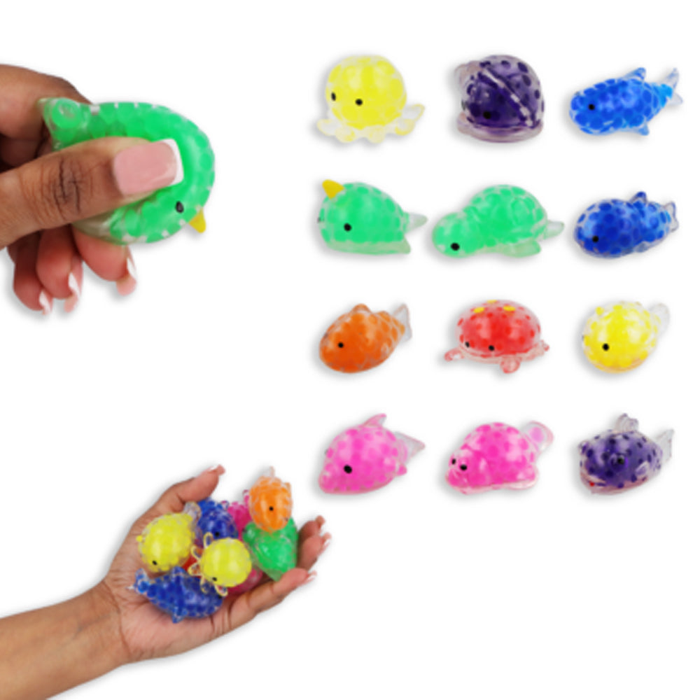 Mini Sea Animal Squishies with Beads - Assorted Designs - 5cm - Each ...