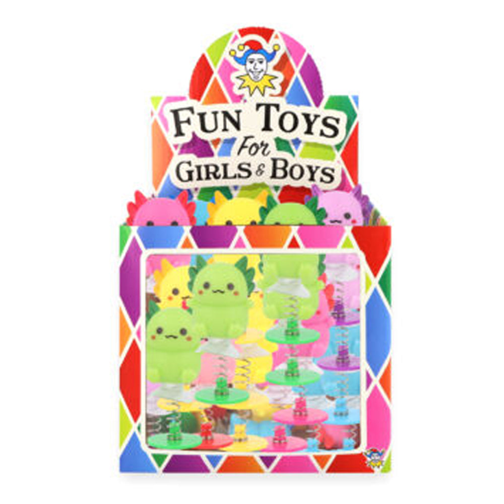 Axolotl Jump Up Toy | 6.5cm Party Bag Filler | 6 Designs – Party Packs
