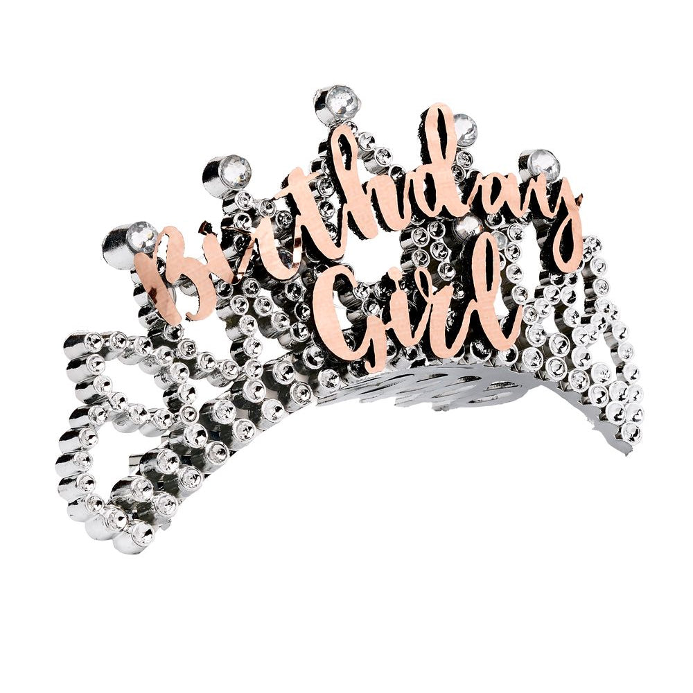 Birthday Girl Rose Gold Birthday Tiara – Party Packs