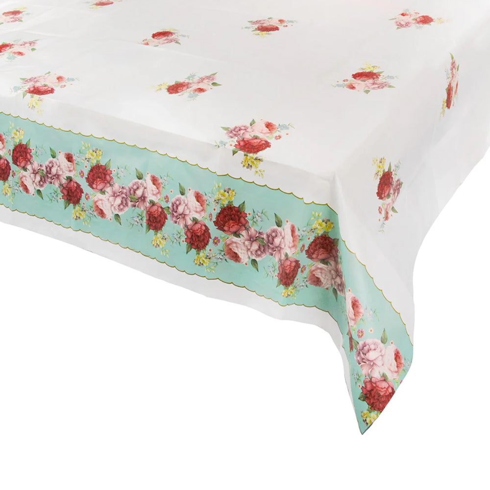 Truly Scrumptious Floral Paper Tablecloth - 1.8m | Party Packs