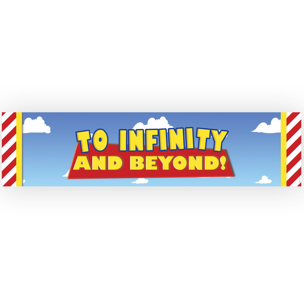 To Infinity And Beyond Banner - Toy Story Decorations | Party Packs