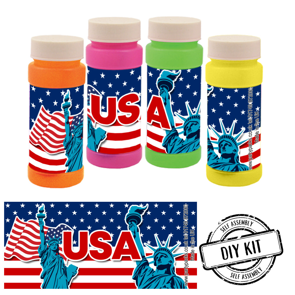 American USA Patriotic Bubbles - Pack of 8 – Party Packs