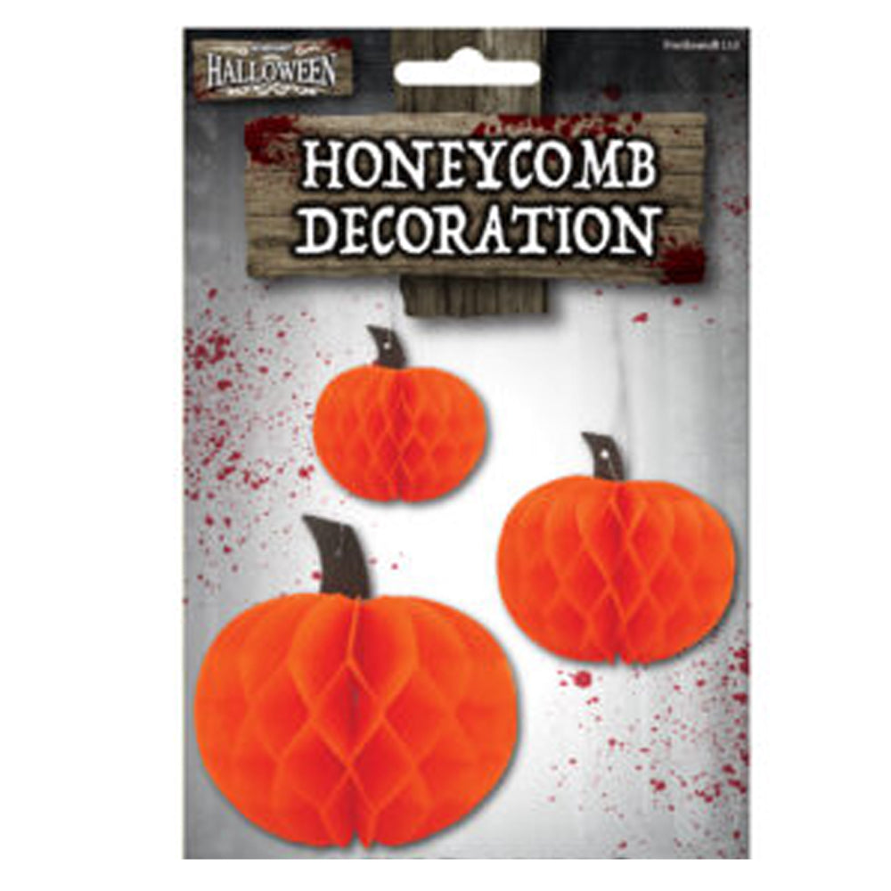 Hanging Pumpkin Paper Decorations Pack of 3 | Party Packs