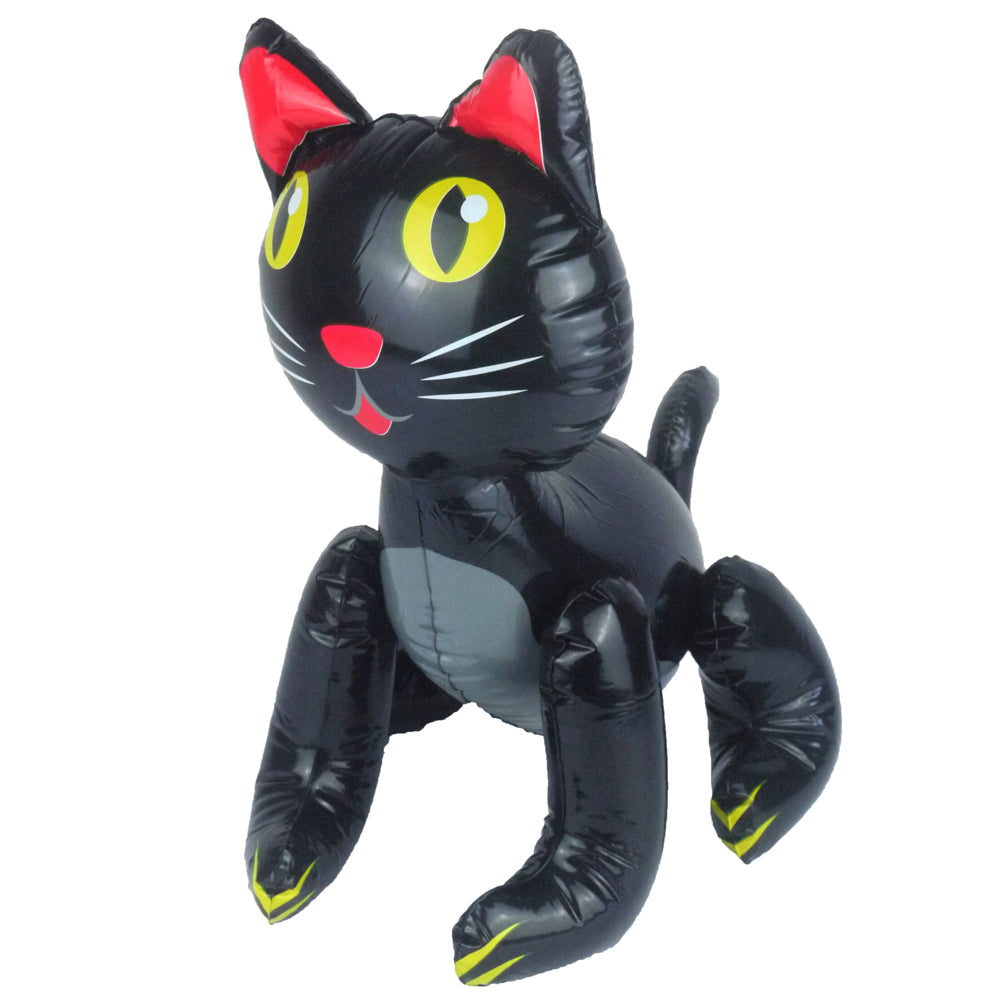 Inflatable Black Cat - 35cm | Halloween Decorations | Party Packs