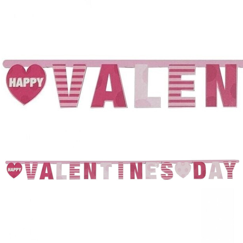 Happy Valentine's Day Banner 180cm | Valentine's Decorations – Party Packs