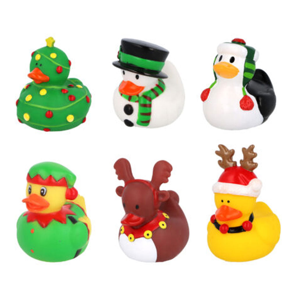 Mini Christmas Rubber Ducks - Pack Of 12 – Party Packs