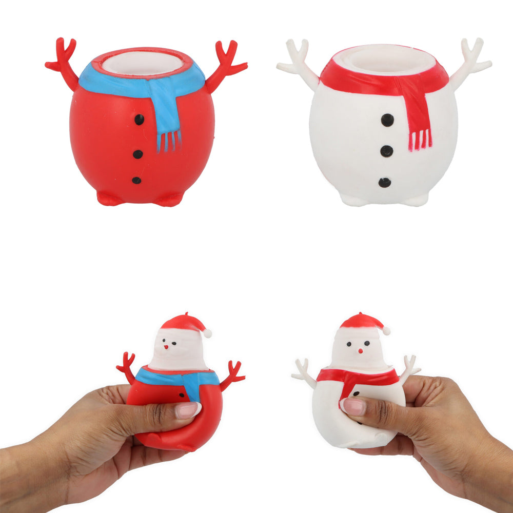 Pop-Up Christmas Squeeze Toy - 7cm Sensory Fidget Toy - Party Packs