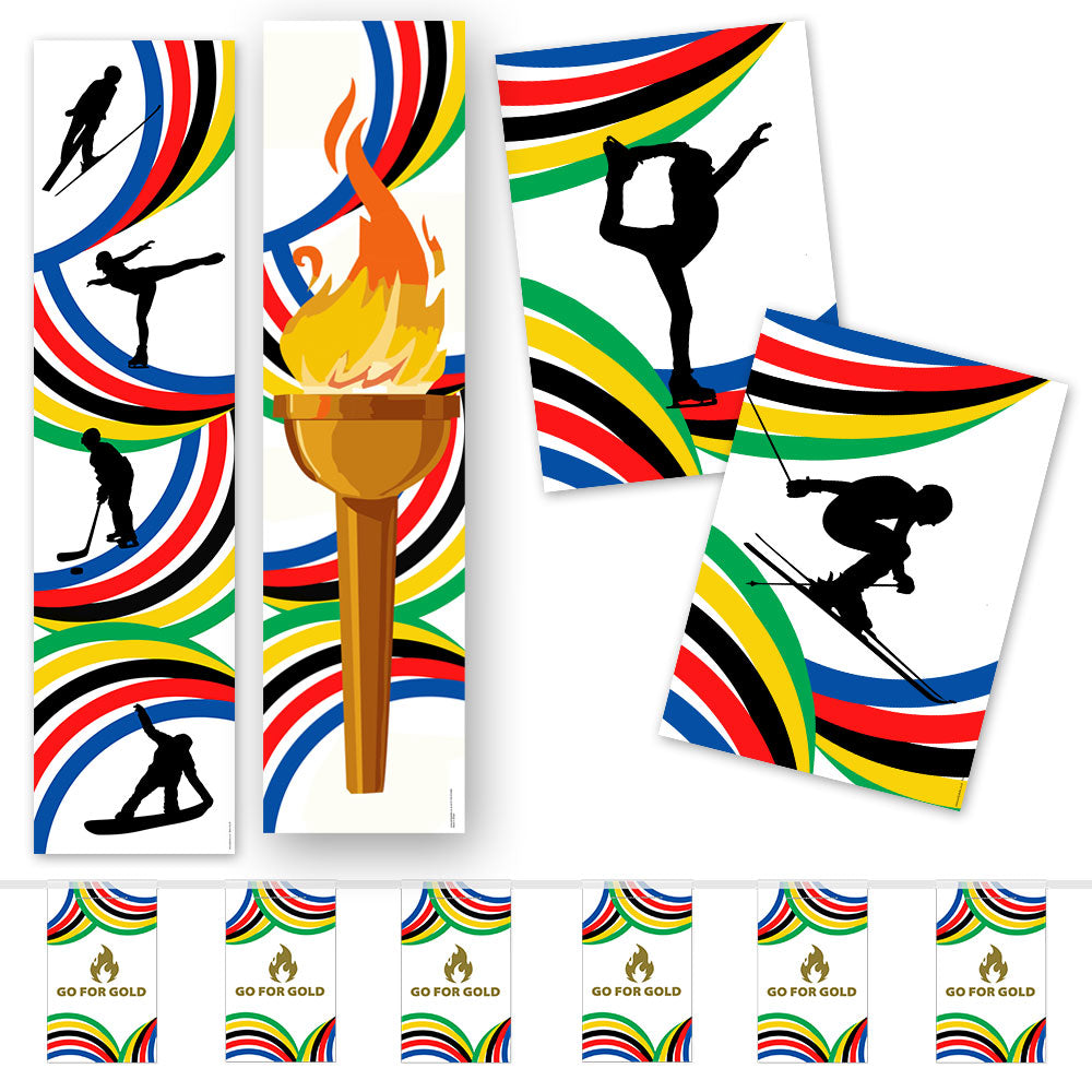 Traditional Winter Games Paper Decoration Pack | Complete Set | Party Packs