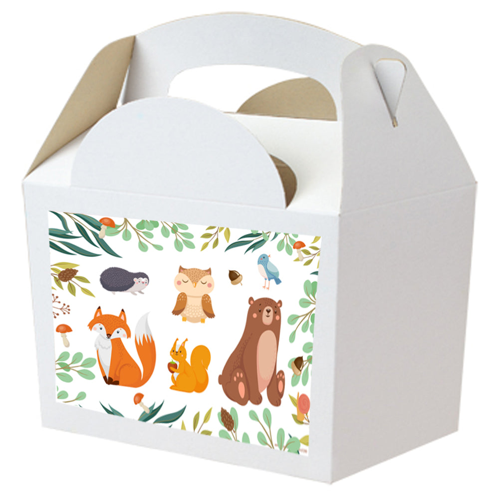 Woodland Animals Foodboxes - Pack of 4 | Party Packs