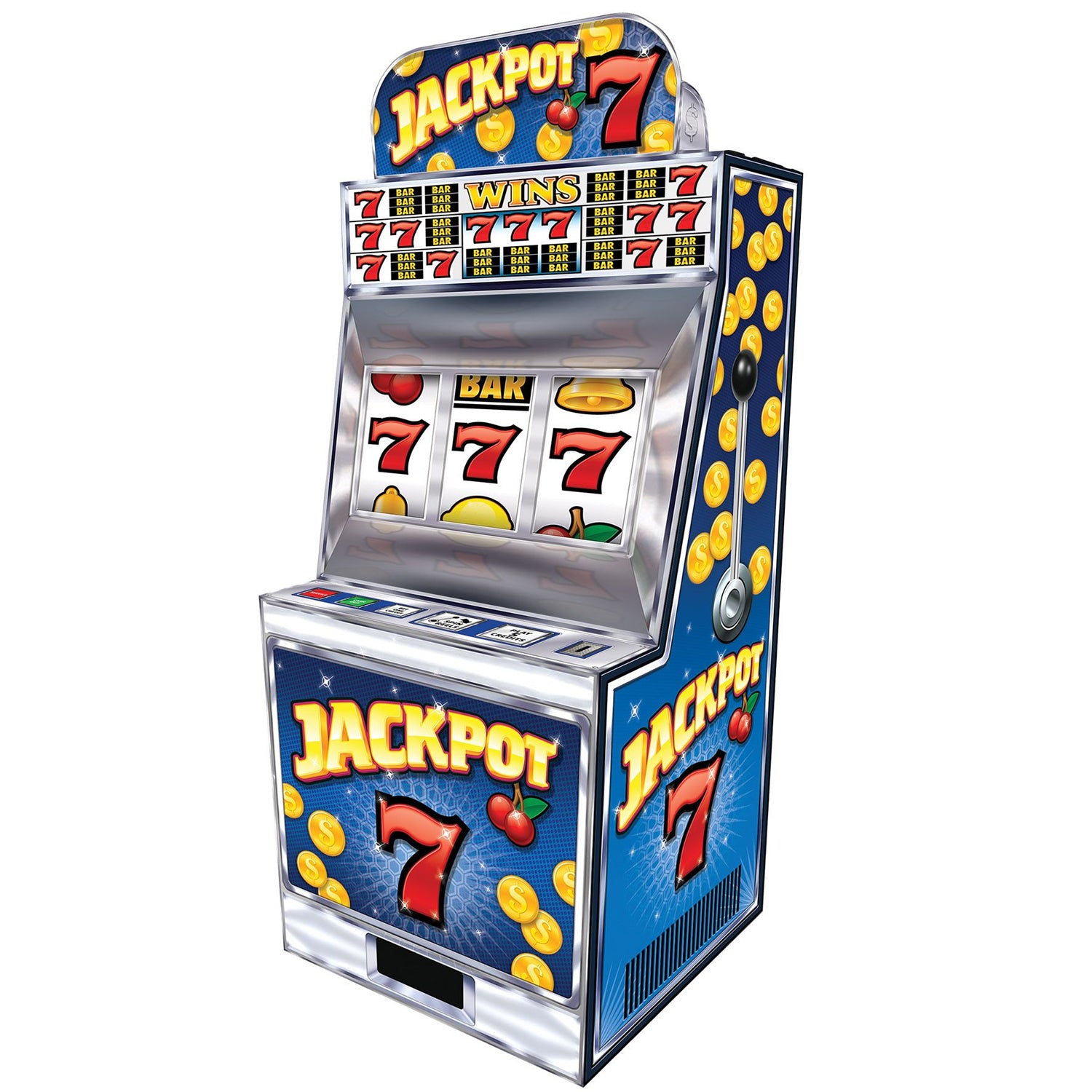 3D Fruit Machine Arcade Game Cardboard Prop – Party Packs