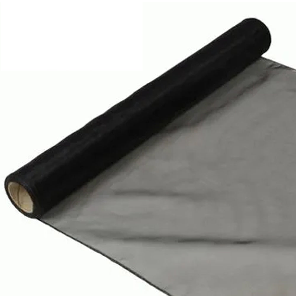 Organza Woven Edge Roll - Black - 9m – Party Packs