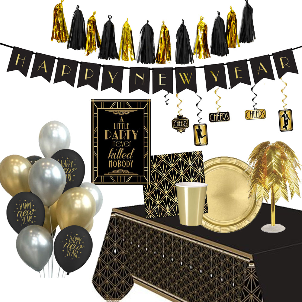 Deluxe 1920s Gatsby New Year 2020 Party Pack | Party Packs