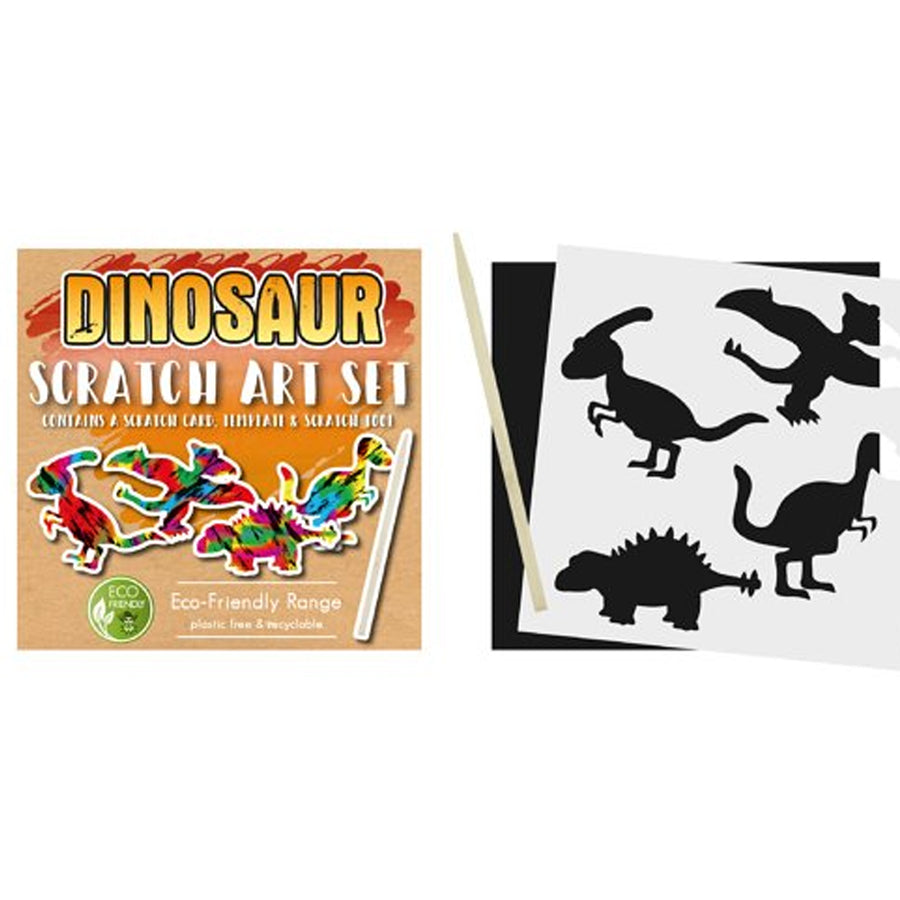 Dinosaur Mini Scratch Art - Plastic Free – Party Packs