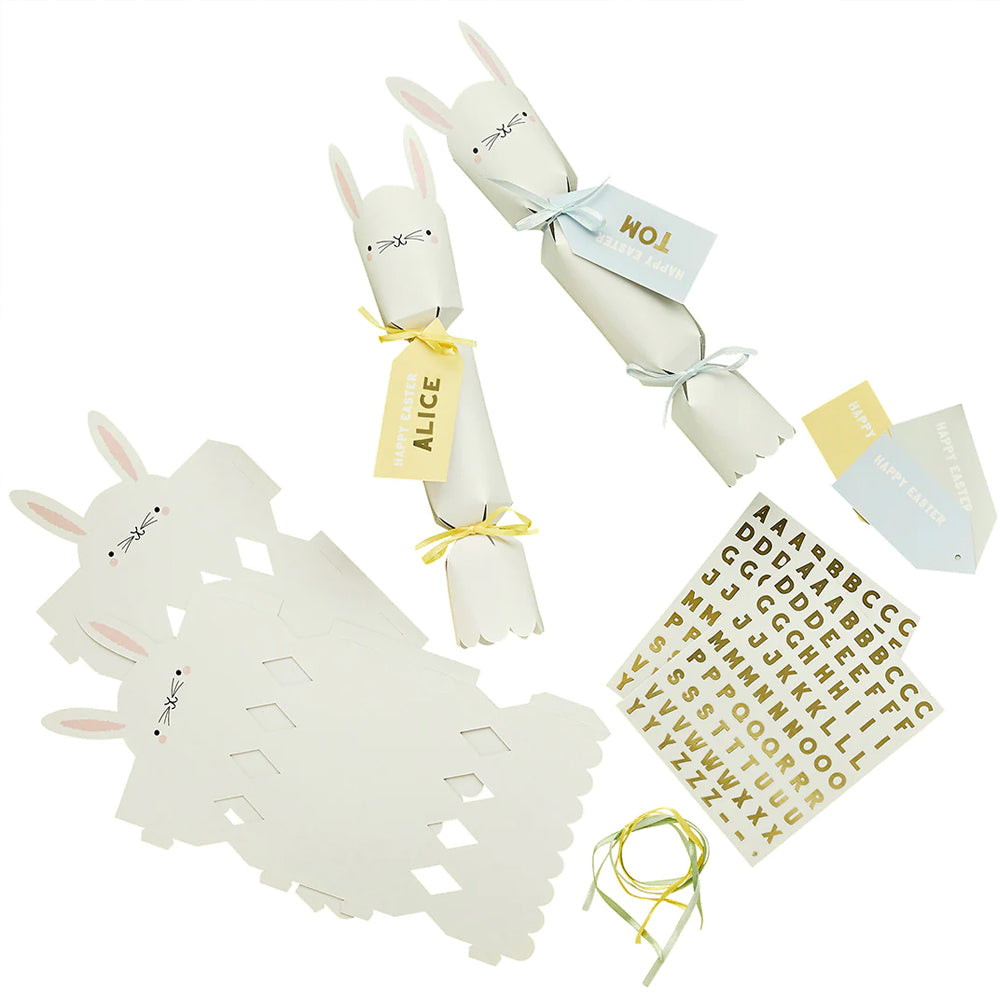 Easter DIY Bunny Crackers With Personalised Stickers - Pack of 6 ...