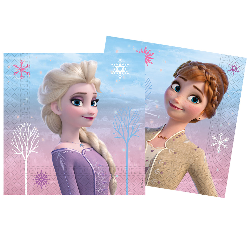 Disney Frozen 2 Wind Spirit Paper Napkins - 33cm - Pack of 20 – Party Packs