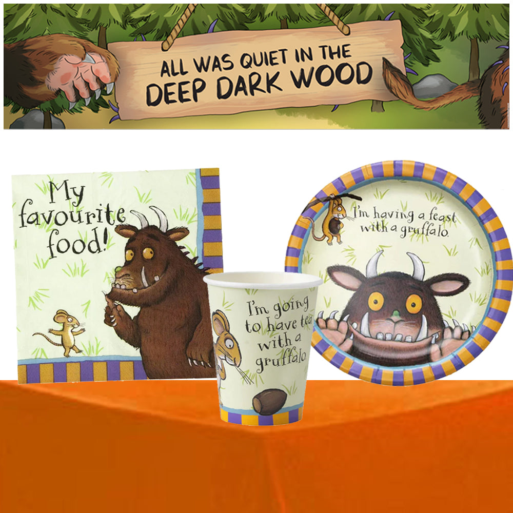 The Gruffalo Tableware Pack for 8 with FREE Banner! – Party Packs