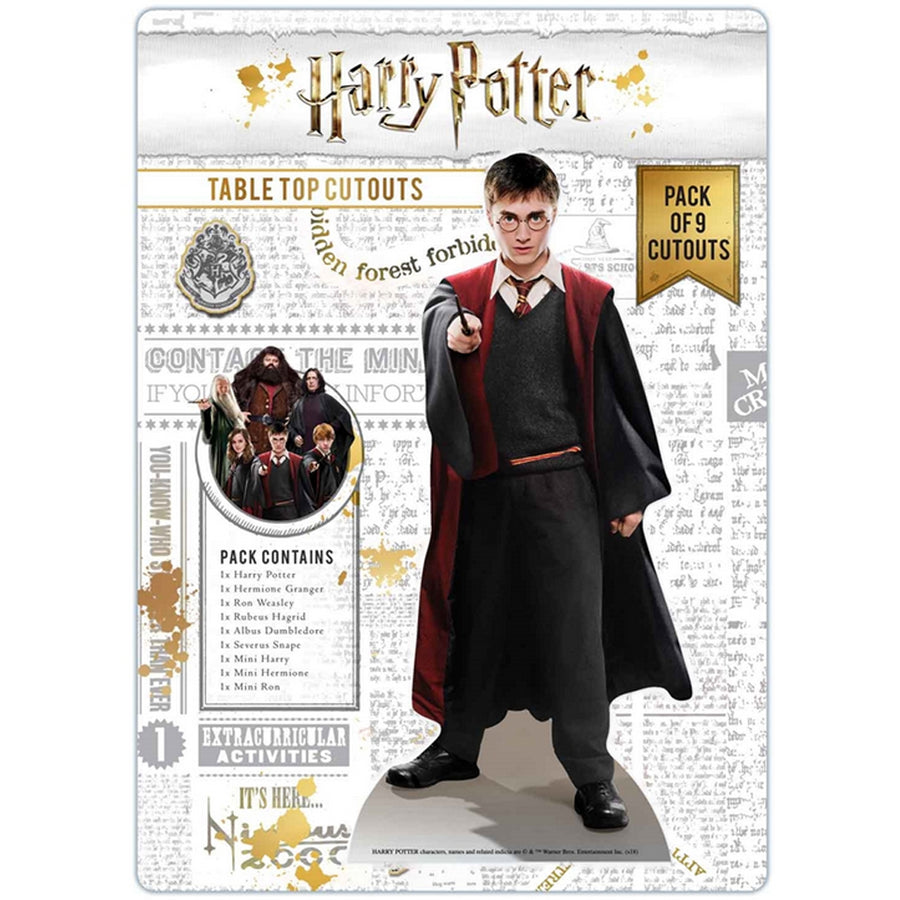 Hary Potter Characters Tabletop Mini Cutouts - Pack of 9 | Party Packs