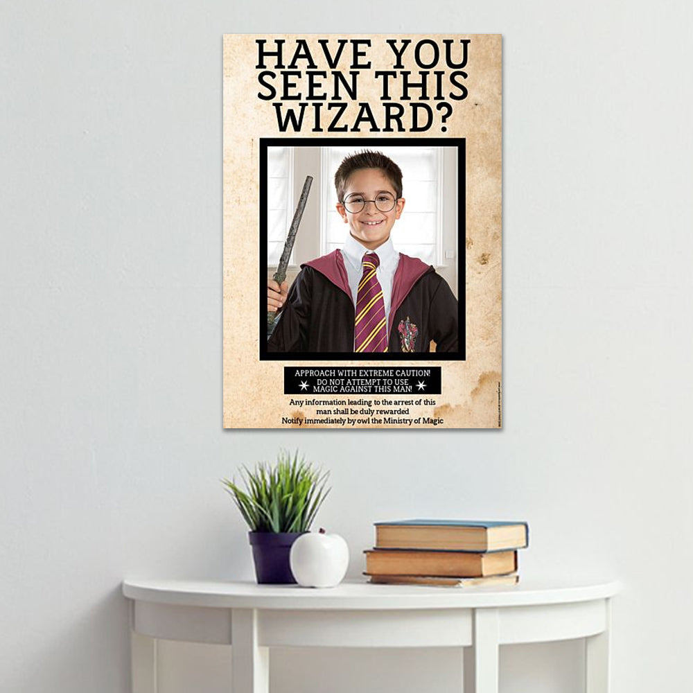 Have You Seen This Wizard? Personalised Wanted Poster with Photo - A3 ...