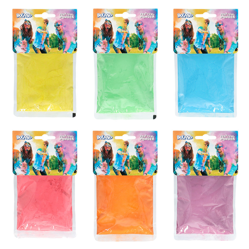 Holi Colour Powder Assorted Colours 70g | Party Packs UK