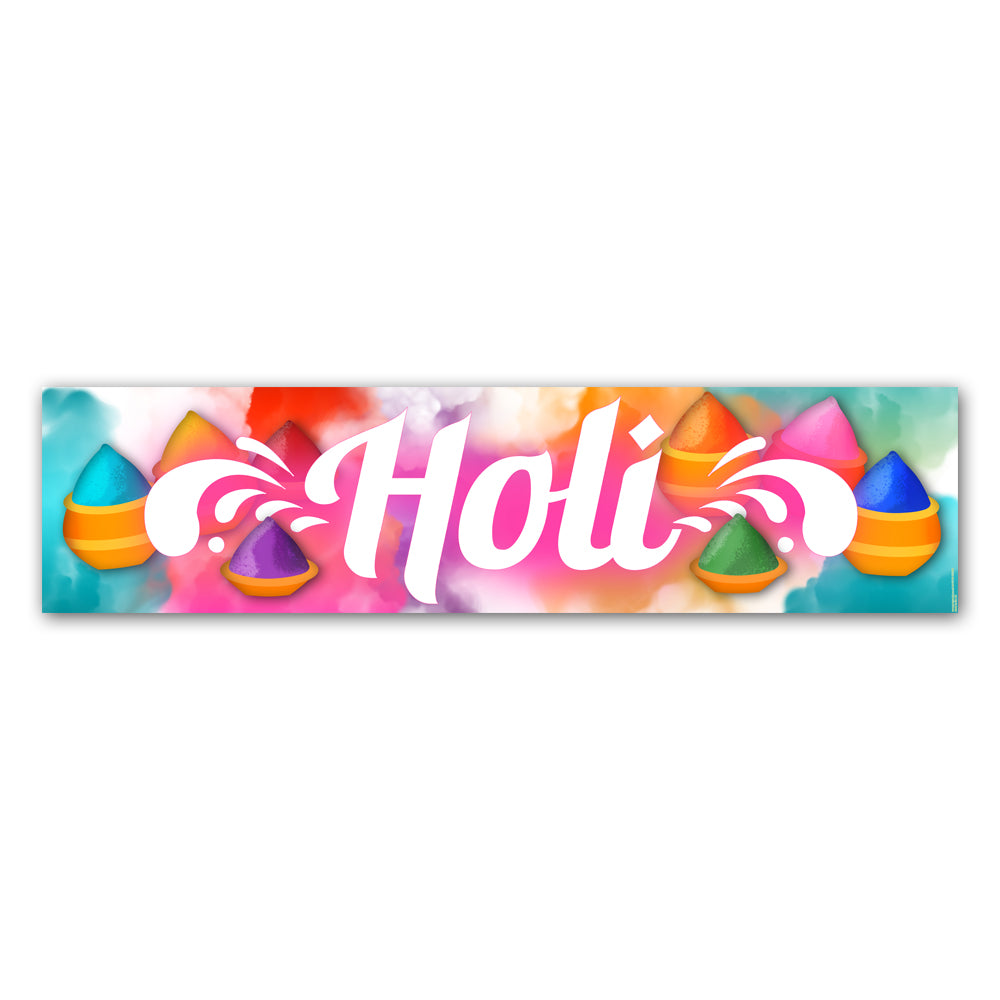 Holi Festival Banner Decoration - 1.2m | Party Packs