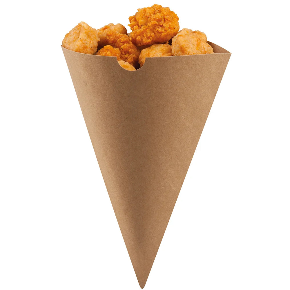 Kraft Chip Cone - 15cm - Each – Party Packs