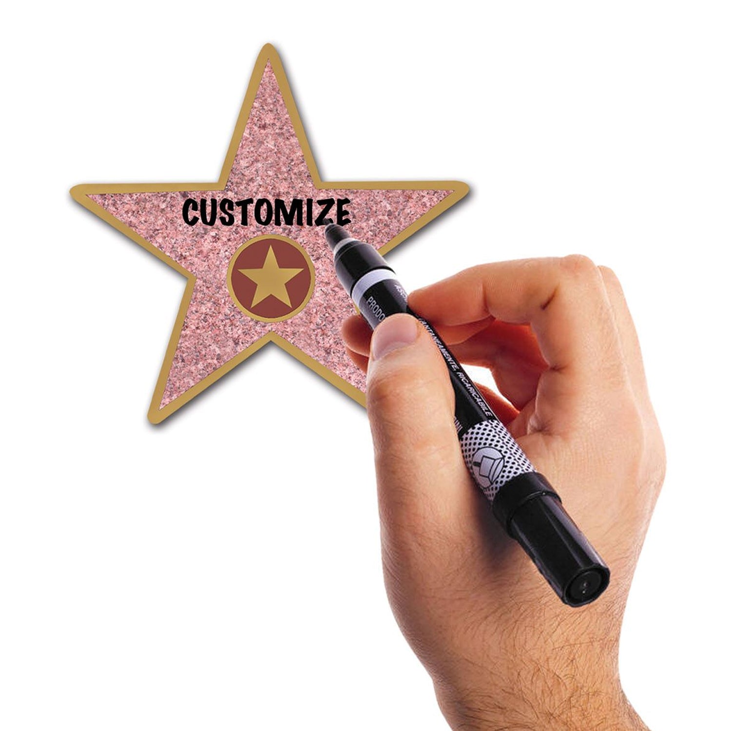 Hollywood Star Walk of Fame Mini Star Card Cutouts - 5" - Pack of 10 ...