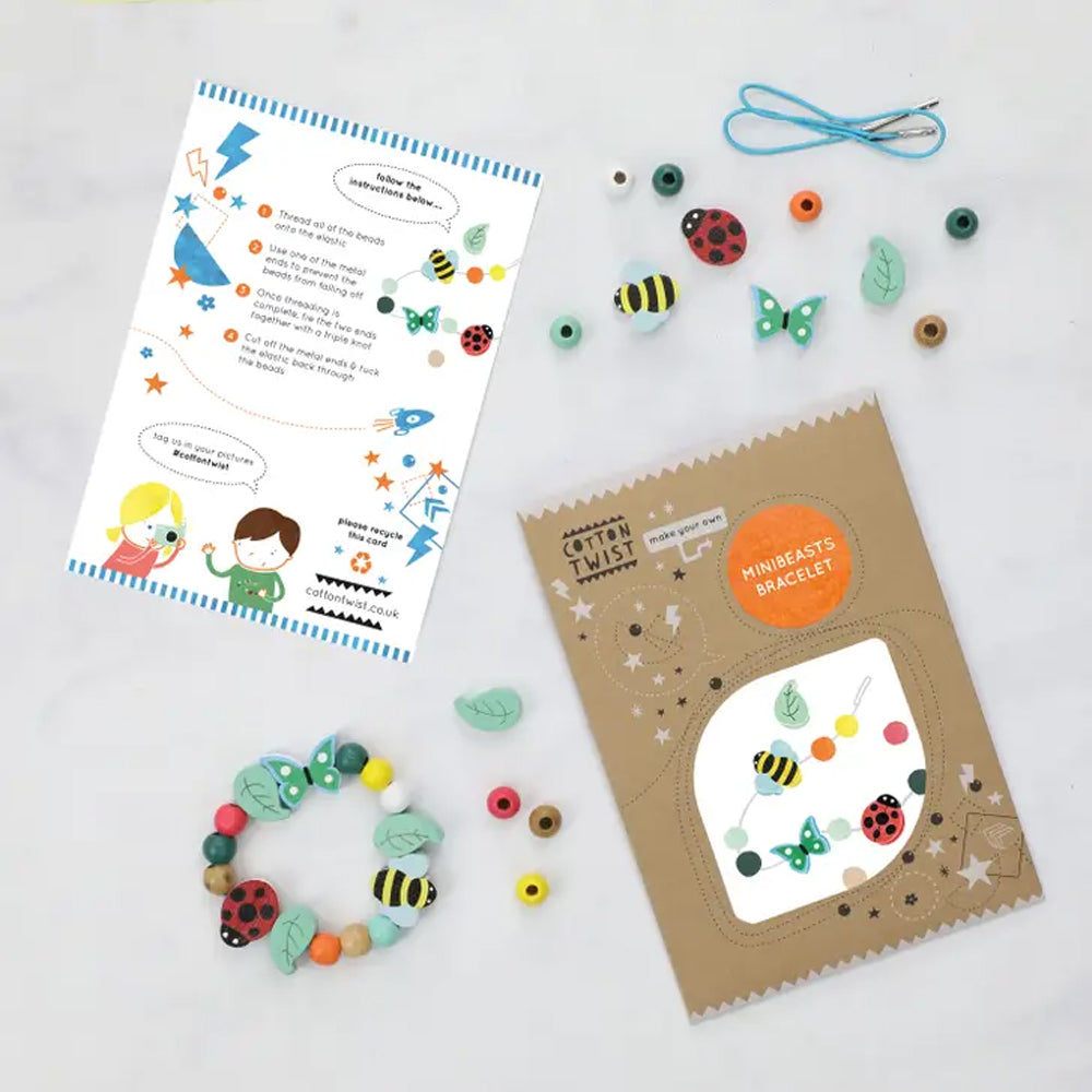 Make Your Own Minibeast Bracelet Kit - Plastic Free – Party Packs