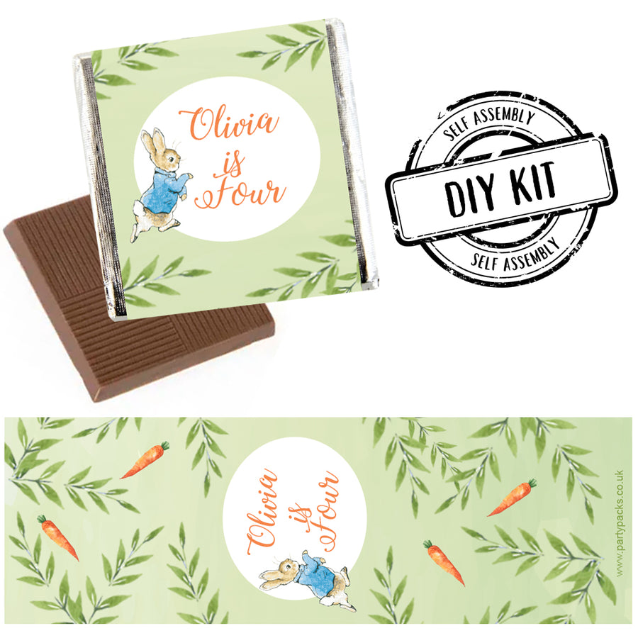 Personalised Chocolates - Peter Rabbit - Pack of 16 – Party Packs