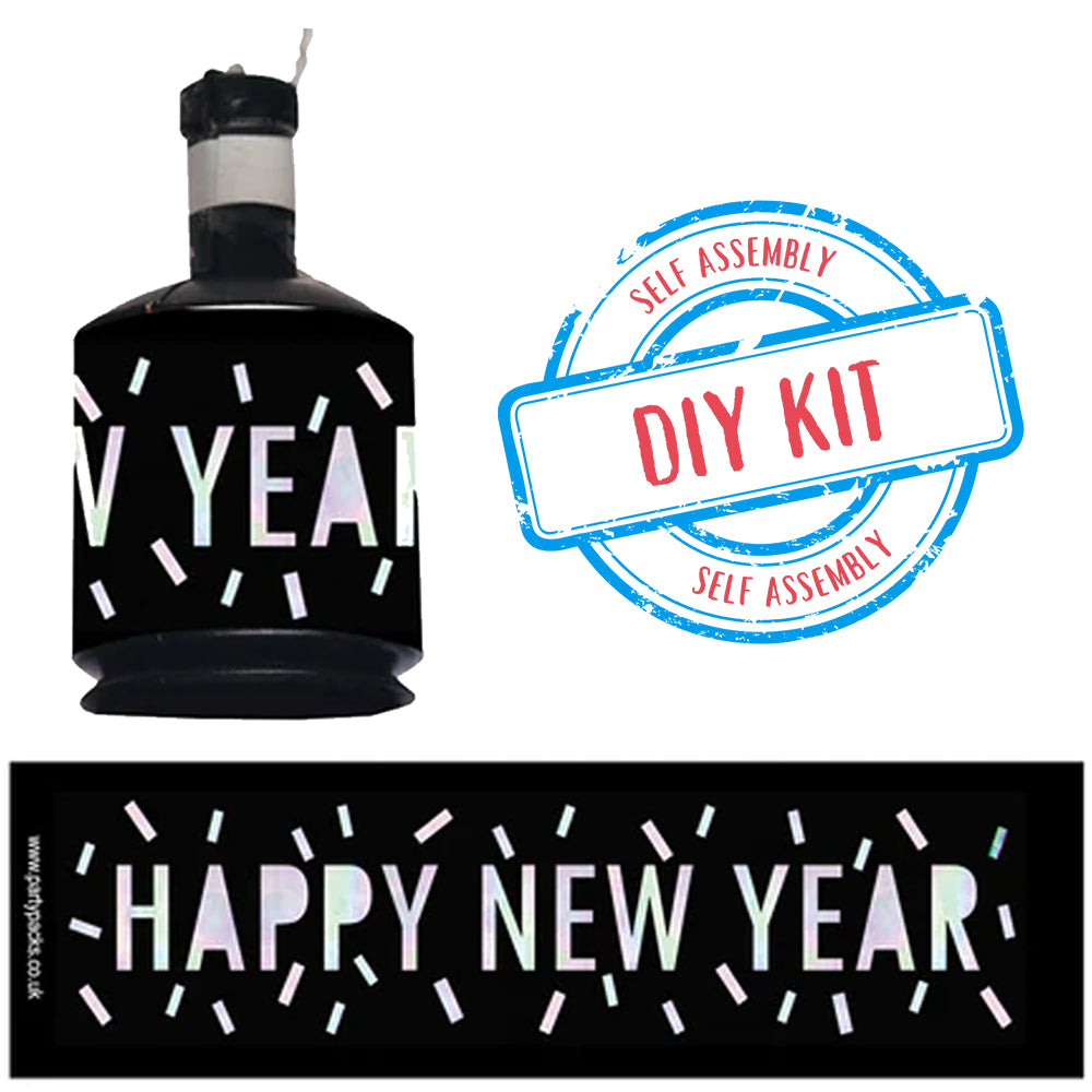 New Year Disco Party Poppers Kit - Pack of 18 – Party Packs