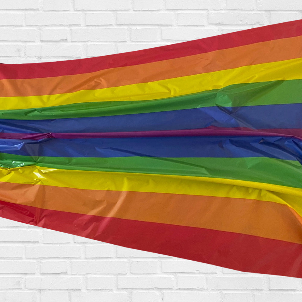 Rainbow Plastic Drape - 30.5m – Party Packs